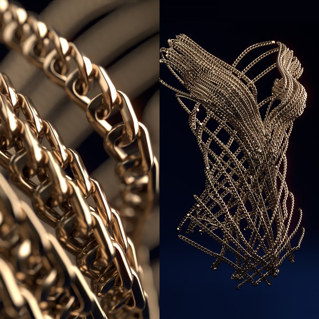Chain (Geometry Nodes) | Accessories models | BlenderKit