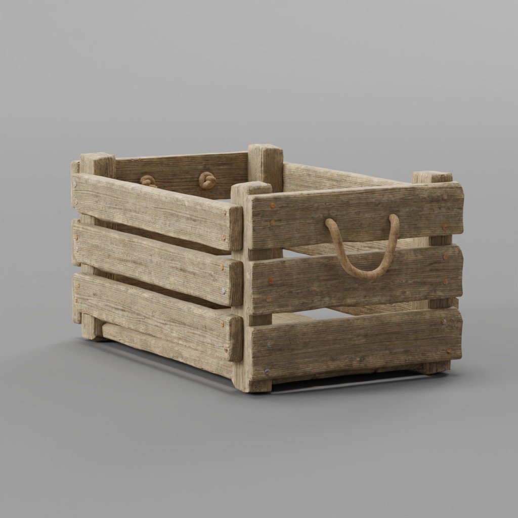 Medieval box 1 | FREE Containers models | BlenderKit