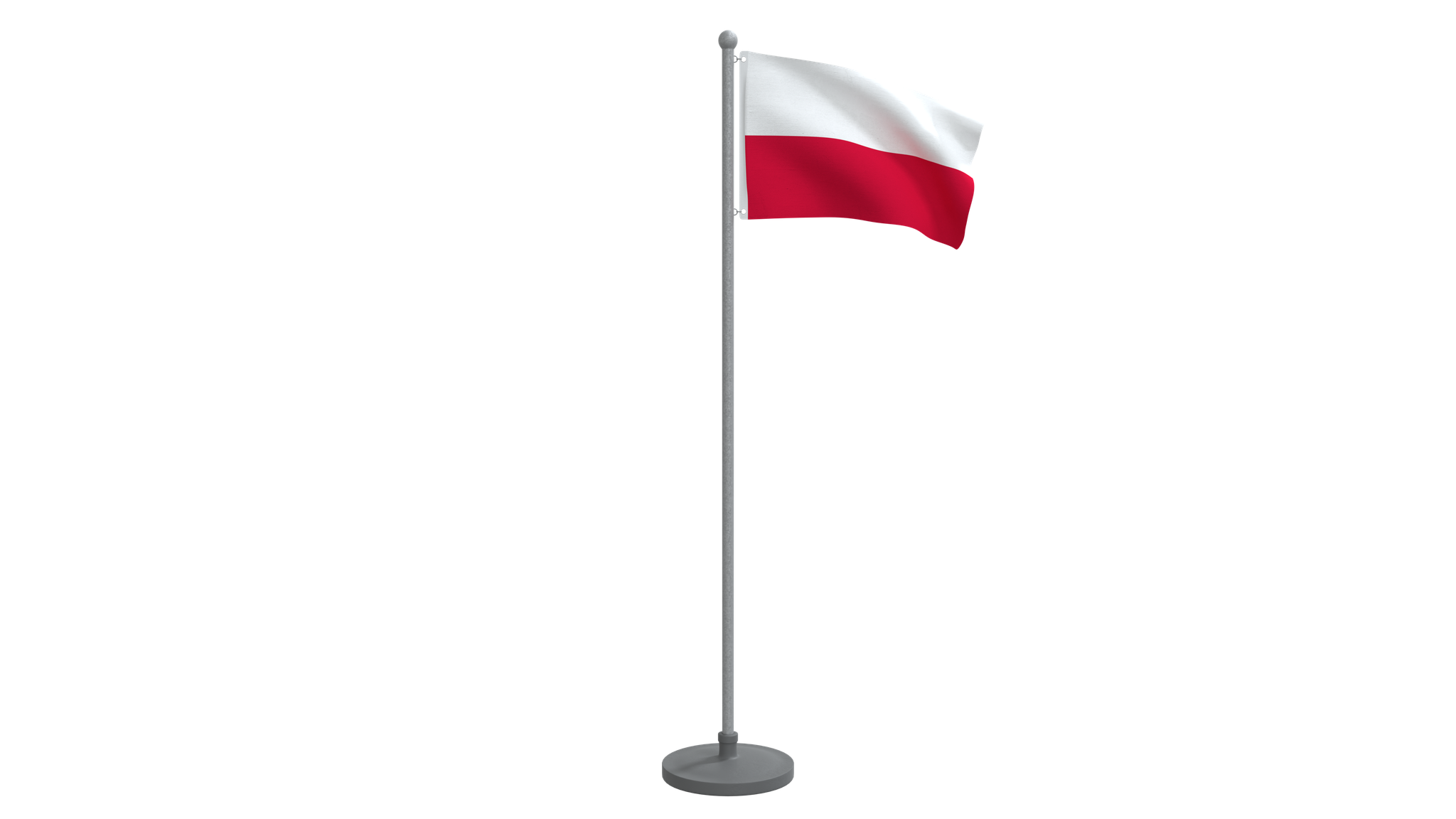 Animated Flag of Poland | Exterior Elements models | BlenderKit