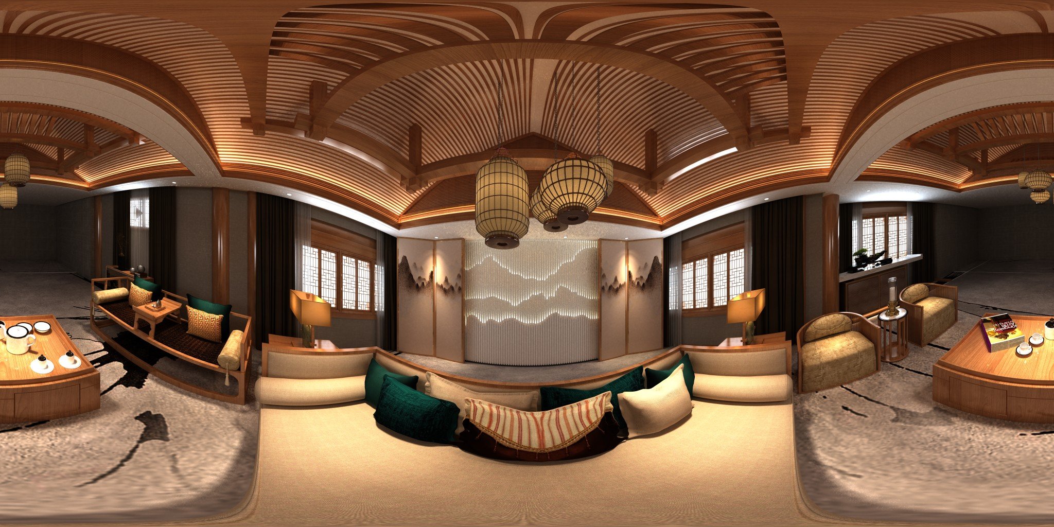 Chinese Meeting Room | Interiors HDRis | BlenderKit