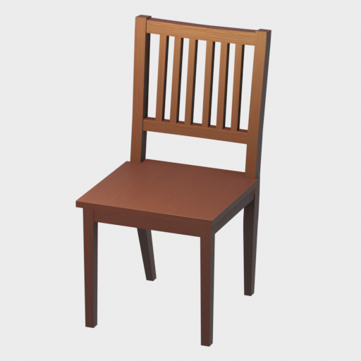 Simple Dining Chair | FREE Sitting Chairs models | BlenderKit