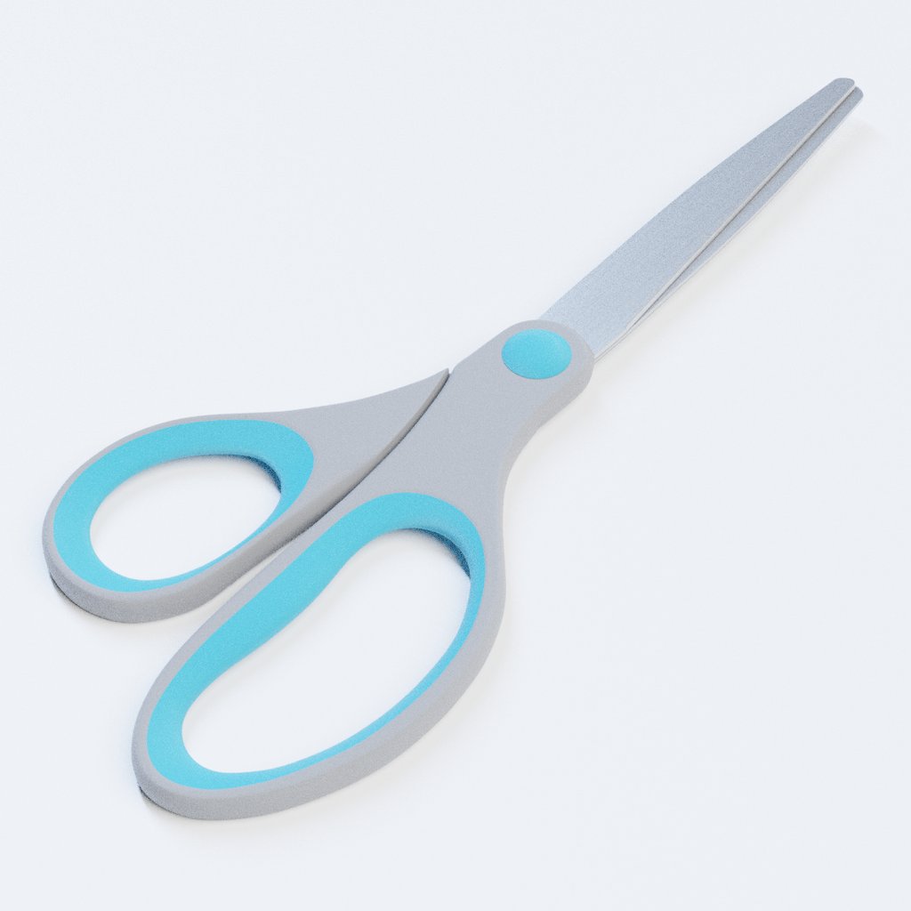 Office paper scissors | Stationeries models | BlenderKit