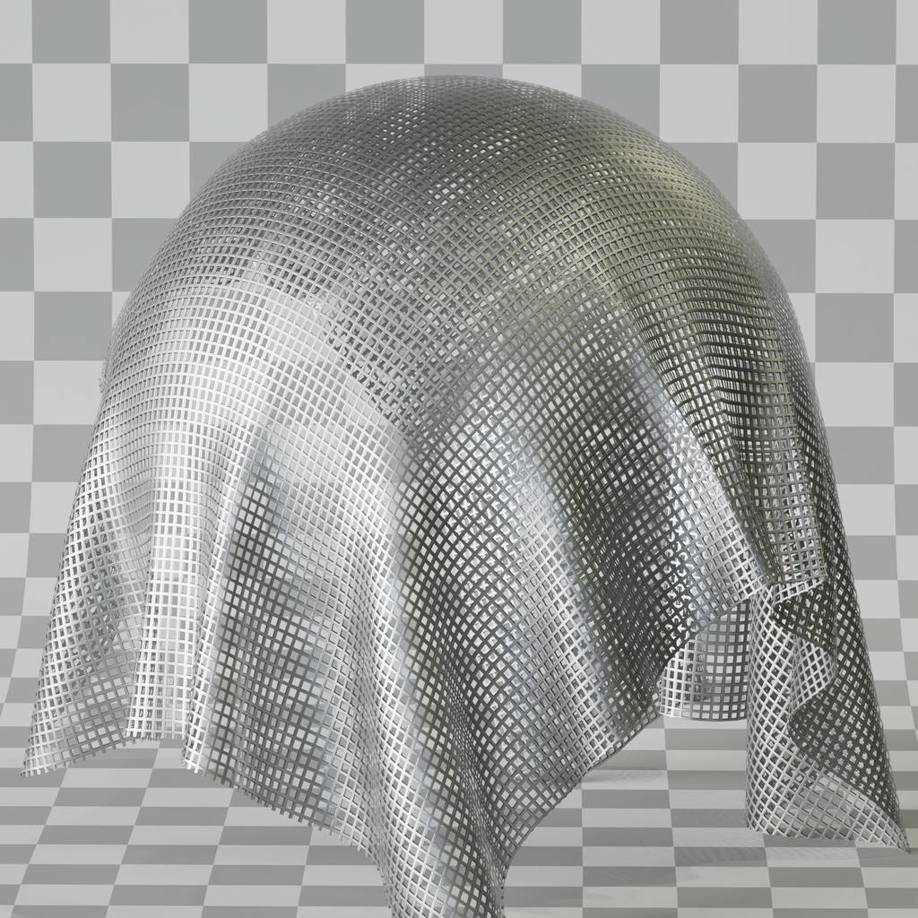 AR3DMat PBR Silver Mesh | FREE metal materials | BlenderKit