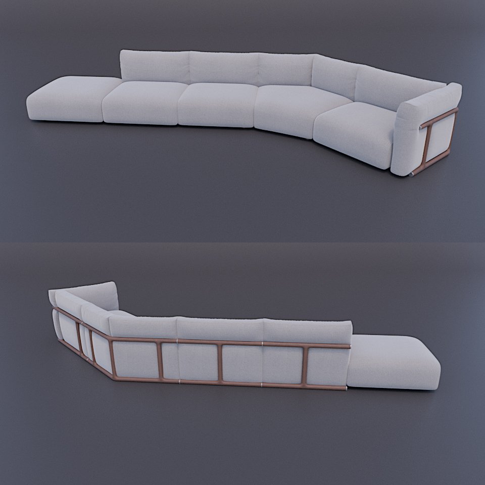 Modular sofa | Sofas models | BlenderKit