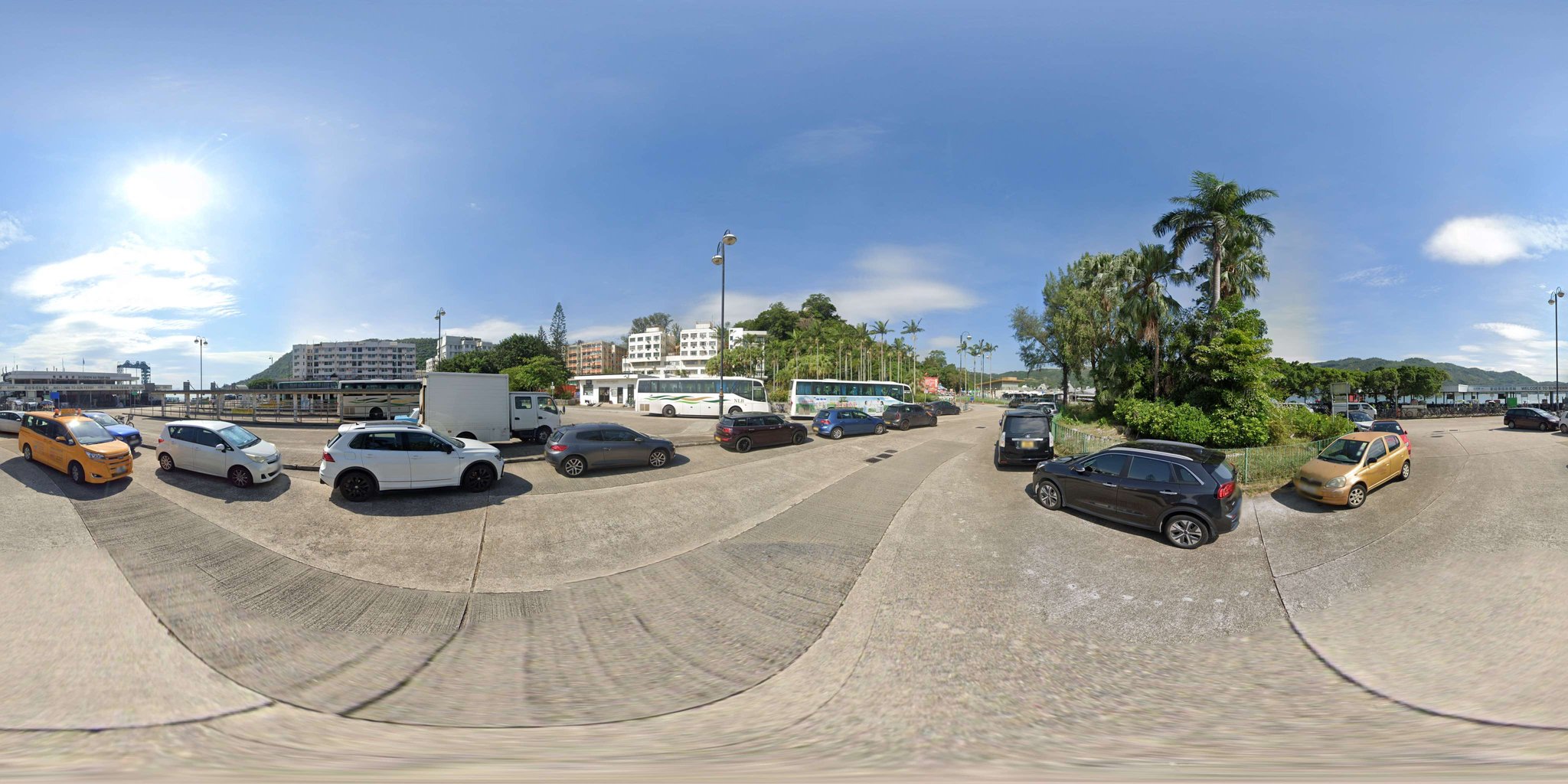 Car Station Sunshine | FREE Urban Elements HDRis | BlenderKit