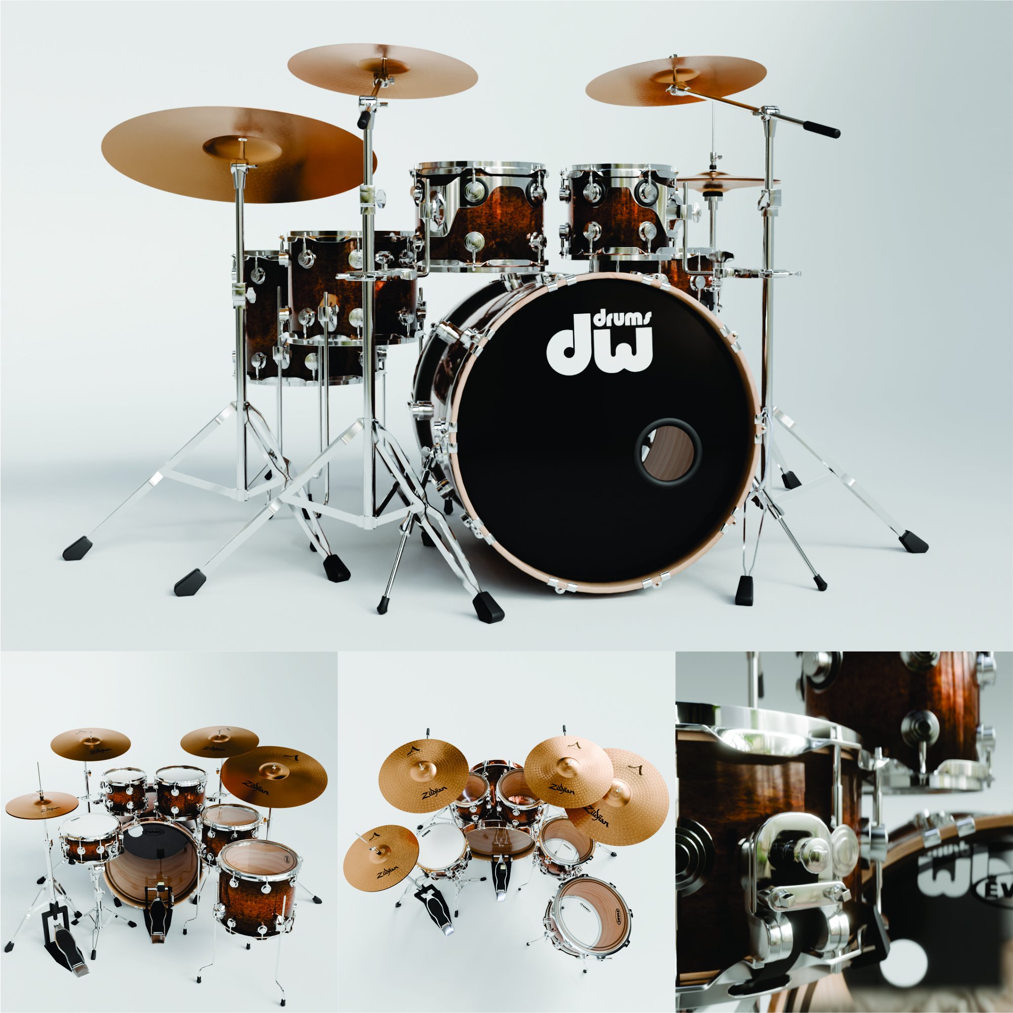 Musical Instruments models | BlenderKit