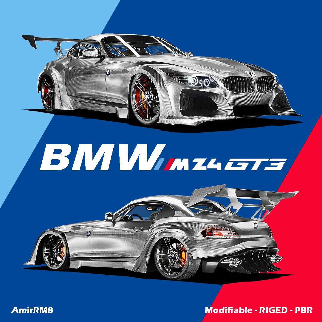 Bmw z4 gt3 | Race Cars models | BlenderKit