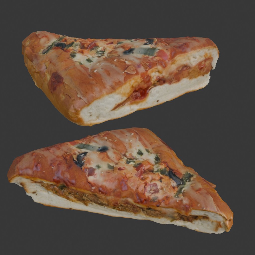 Savory Stuffed Pastry Slice | FREE Beverages models | BlenderKit