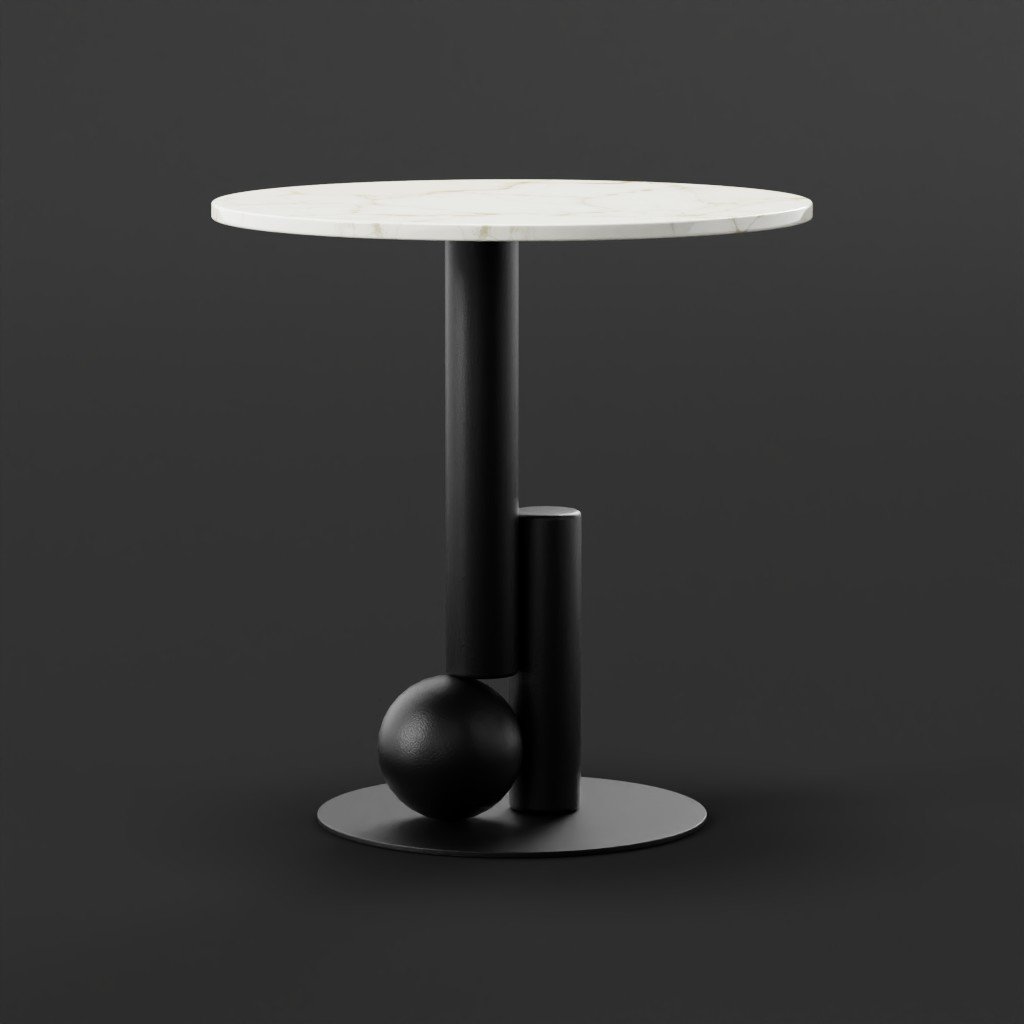 Bold side table | Tables models | BlenderKit
