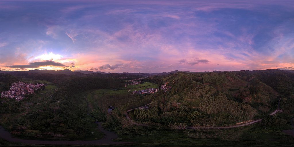 Fiery clouds at dawn | Holiday HDRis | BlenderKit