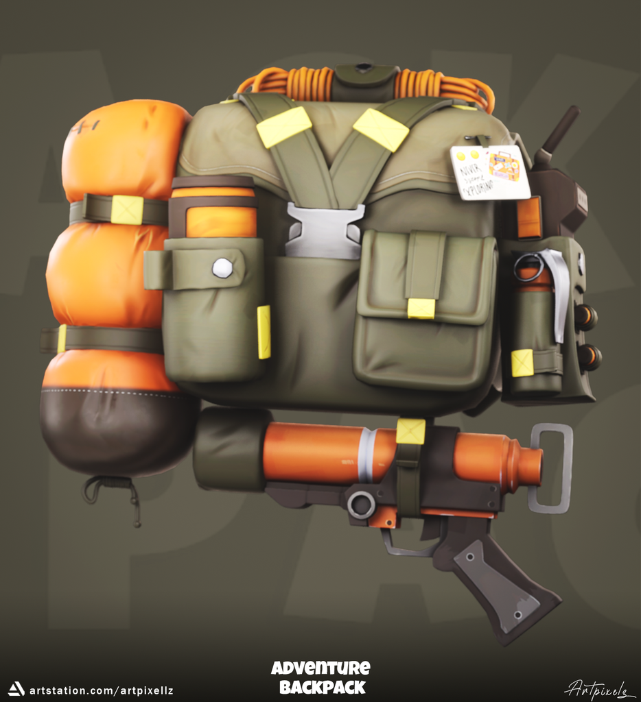 Lowpoly backpack | Accessories models | BlenderKit