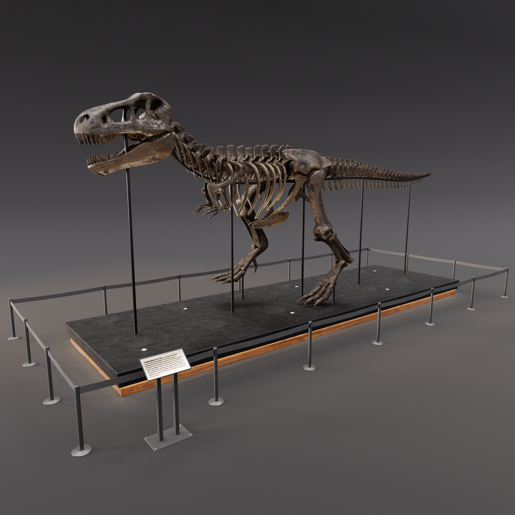 Dinosaur raptor (IK rigged) | Dinosaurs models | BlenderKit