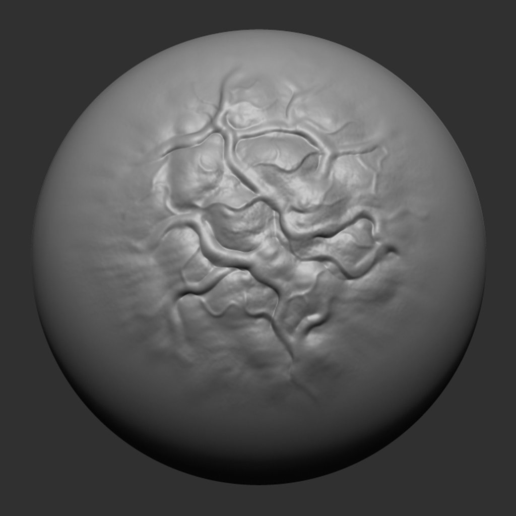 NS Veins infected round | human brushes | BlenderKit