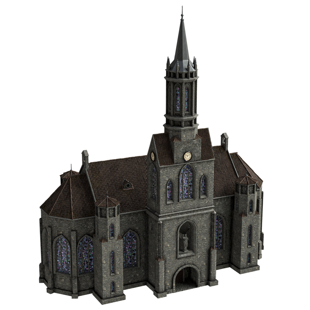 Medieval church | Historic Buildings models | BlenderKit