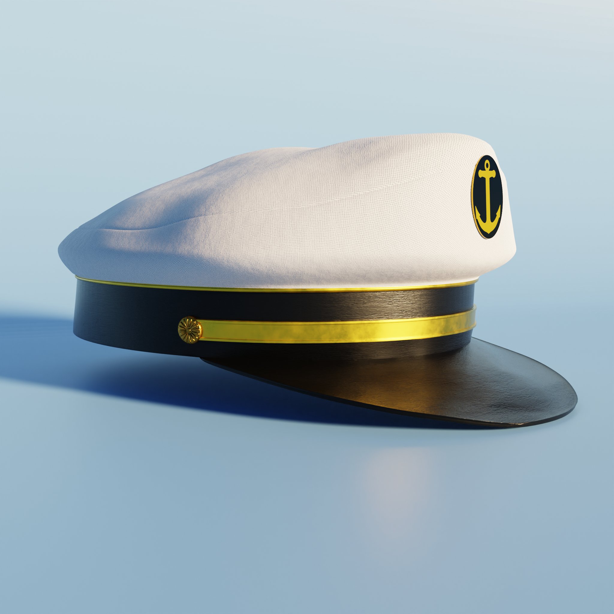 Captain's cap | Accessories models | BlenderKit