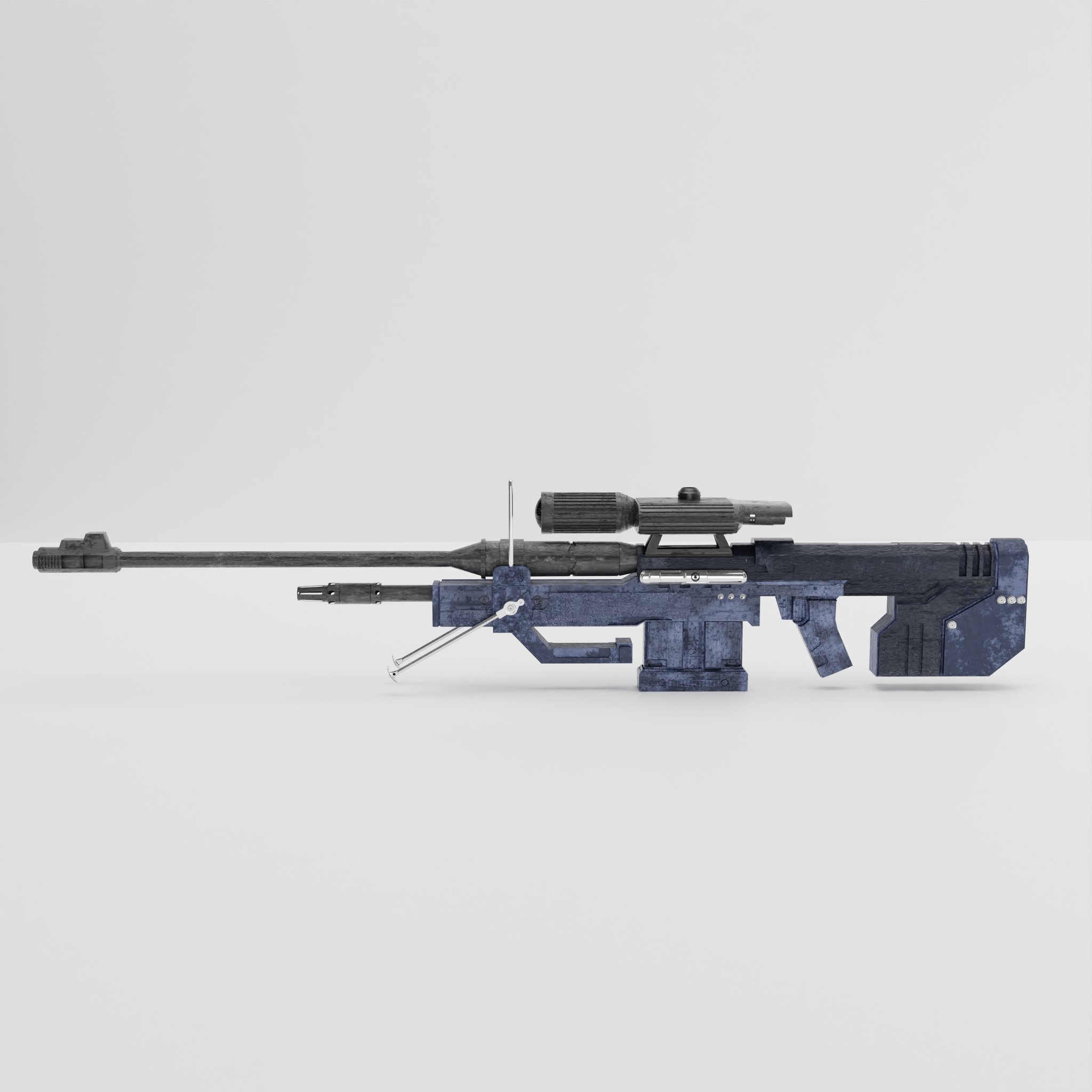 Rifle sniper weapon | FREE 3D Modern models | BlenderKit