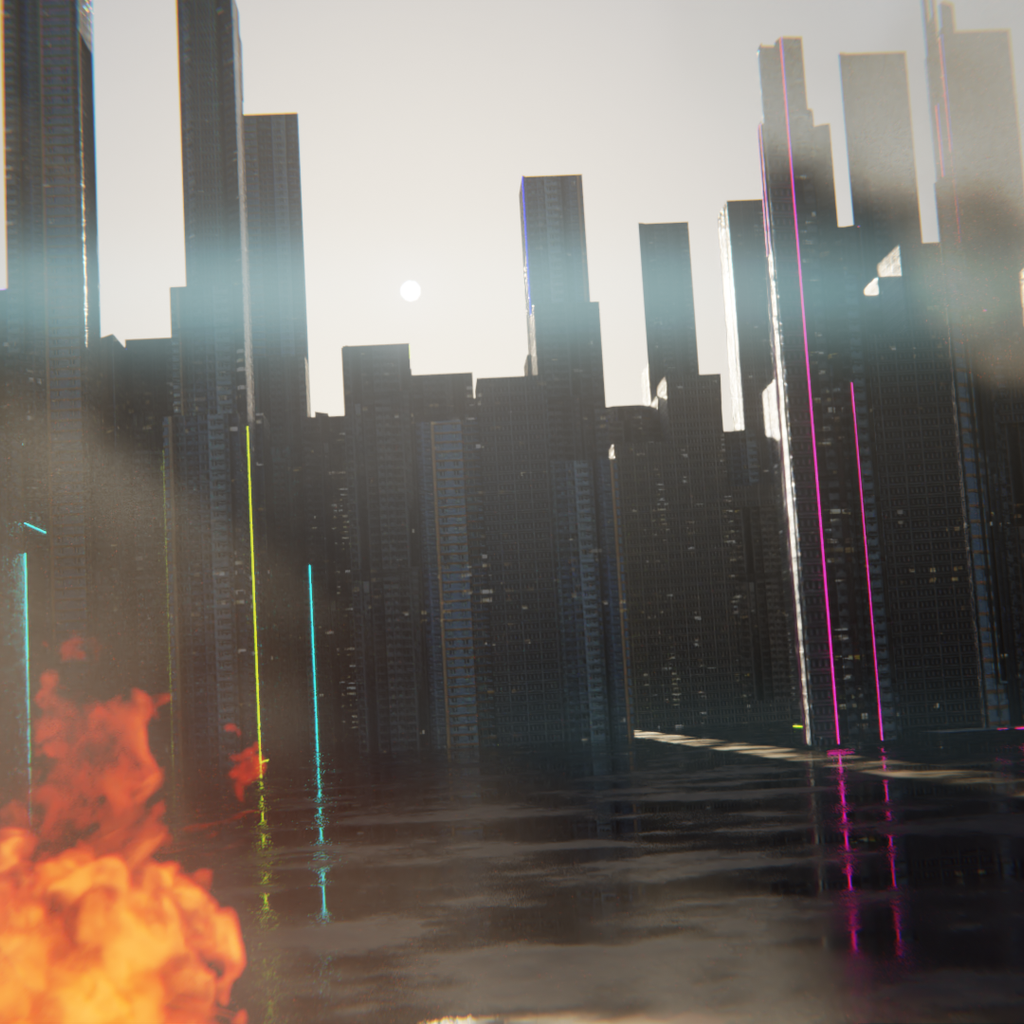 BlenderKit | Download the FREE Cyber Punk Beast City scene