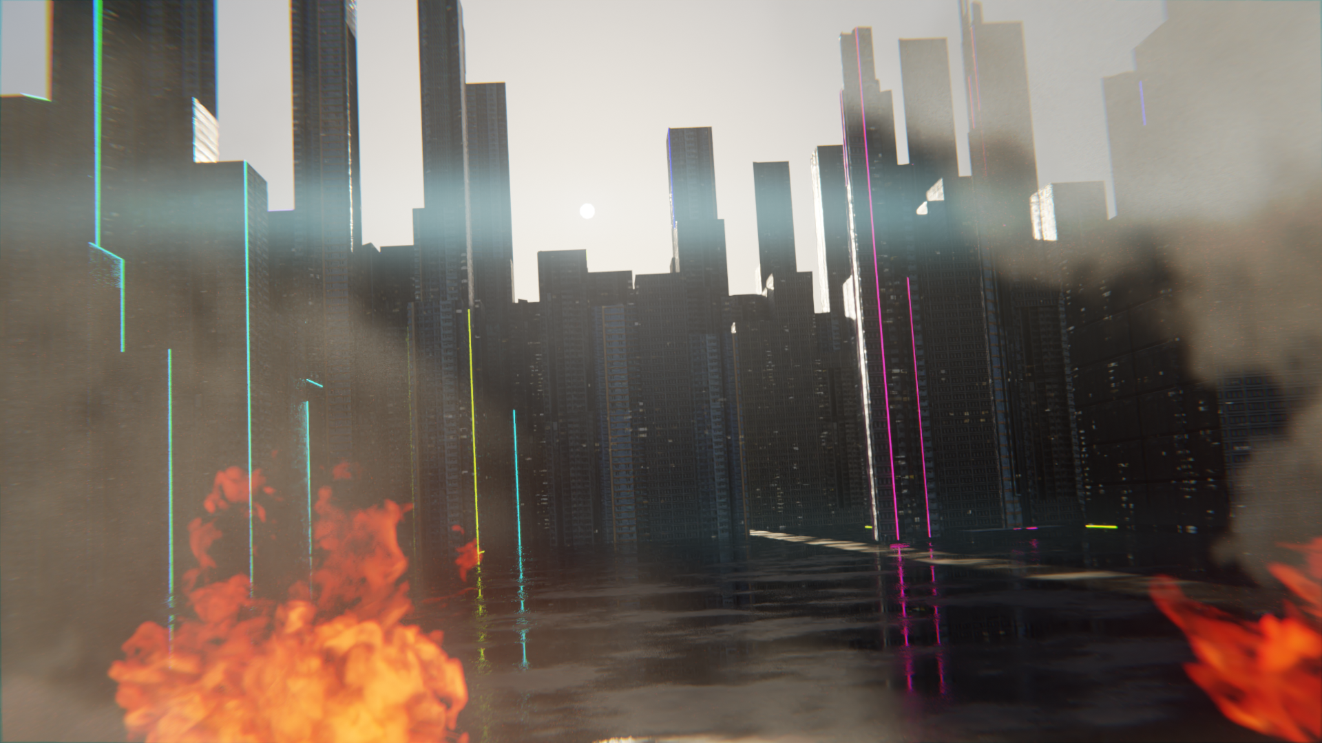 Cyber Punk Beast City | FREE Urban scenes | BlenderKit