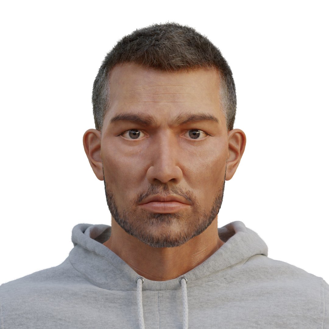 The man's head | Human Heads models | BlenderKit