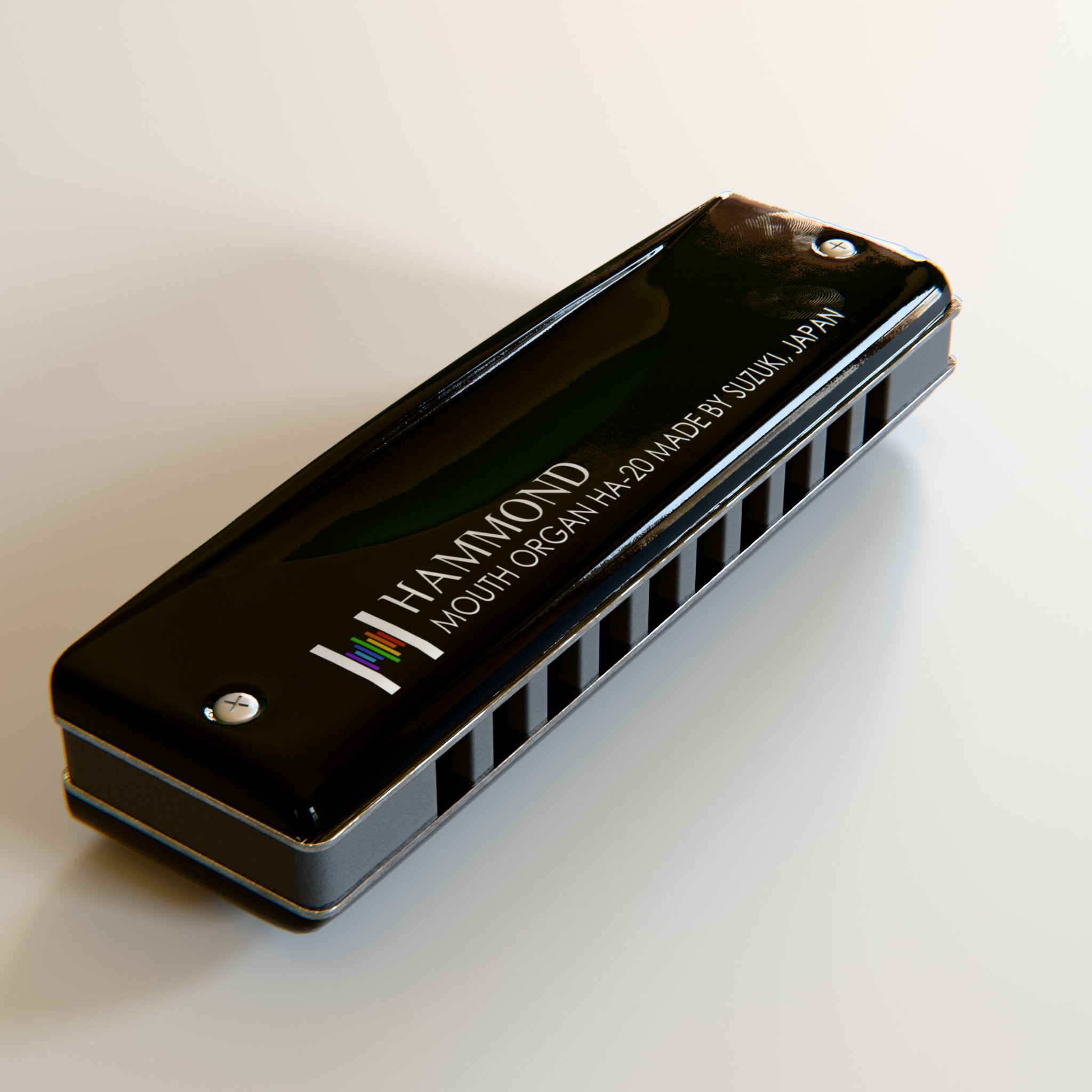 Harmonica Hammond | Musical Instruments models | BlenderKit