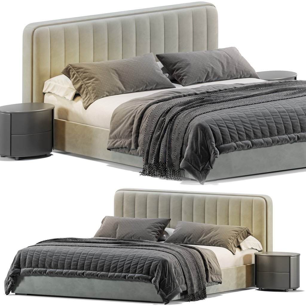 Bed K53 by delavega | Beds models | BlenderKit