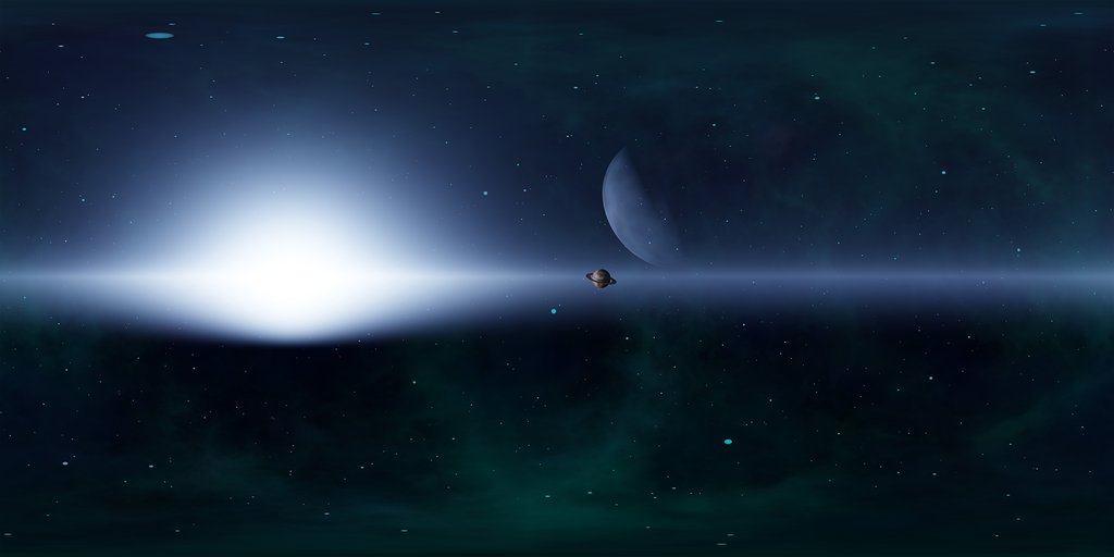 Deep Space Blue HDRI | Futuristic Environments HDRis | BlenderKit