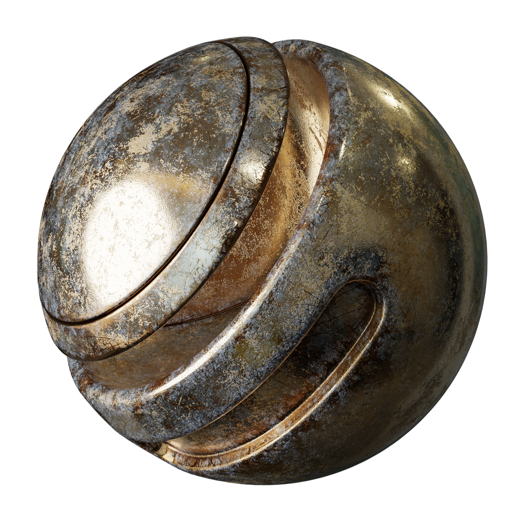 BlenderKit | Download the FREE Weathered Bronze Copper material