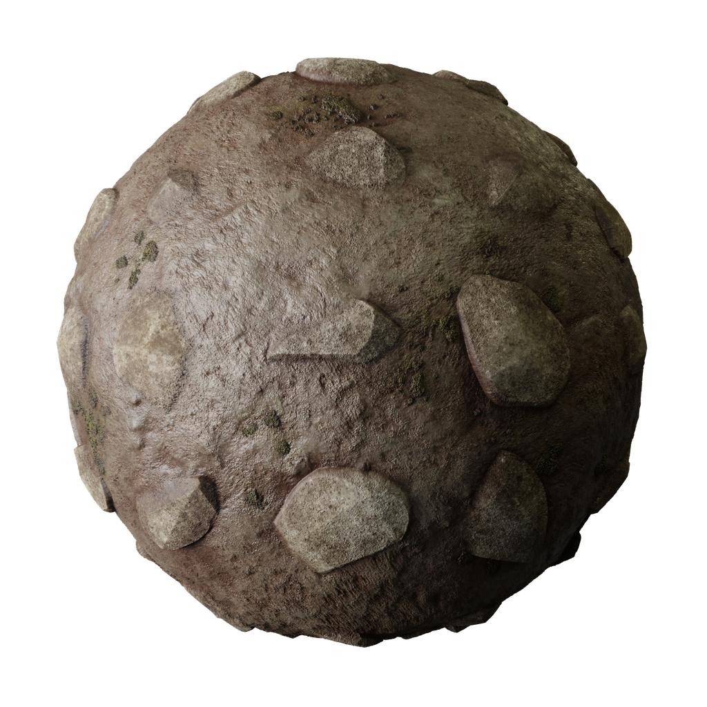 Muddy Ground with Stones | FREE ground materials | BlenderKit