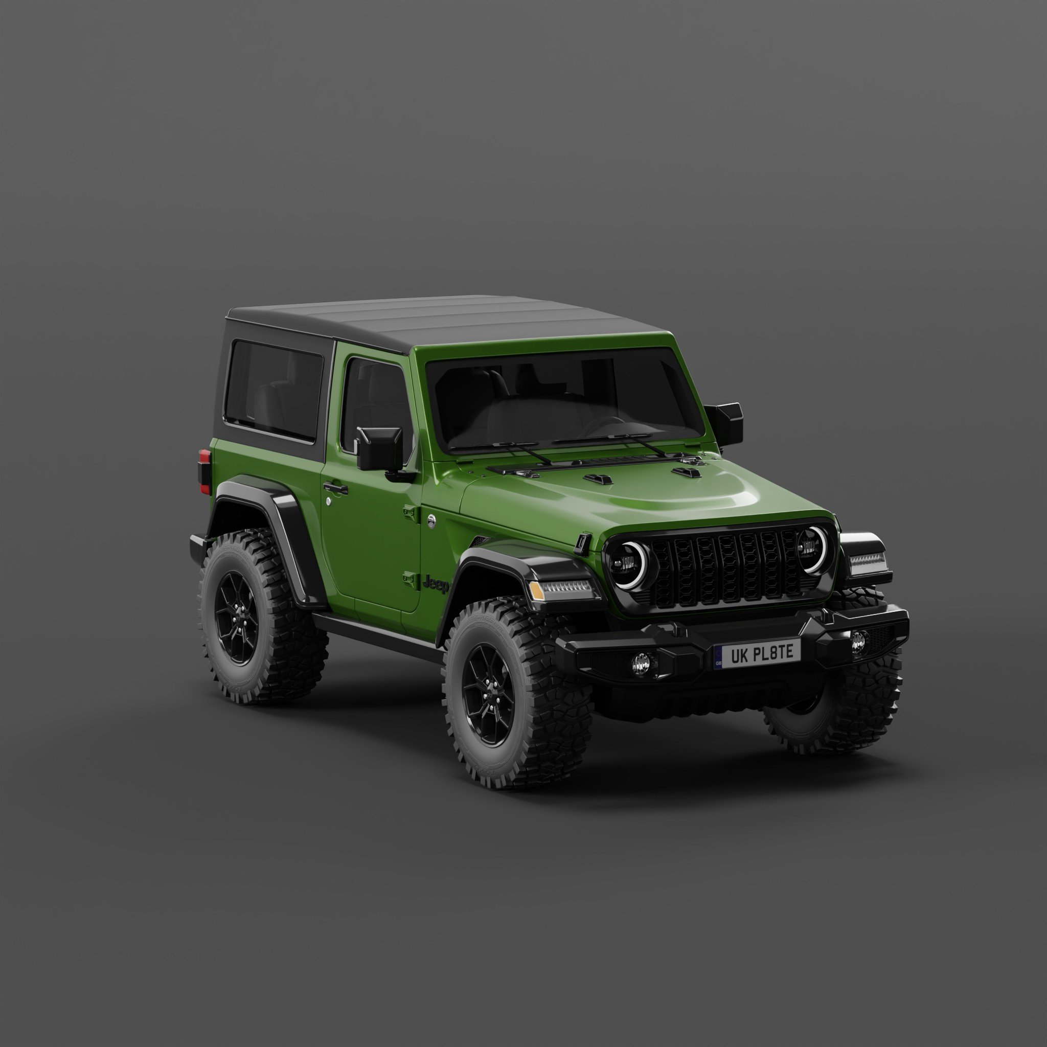 Jeep Wrangler Willys | Modern Cars models | BlenderKit
