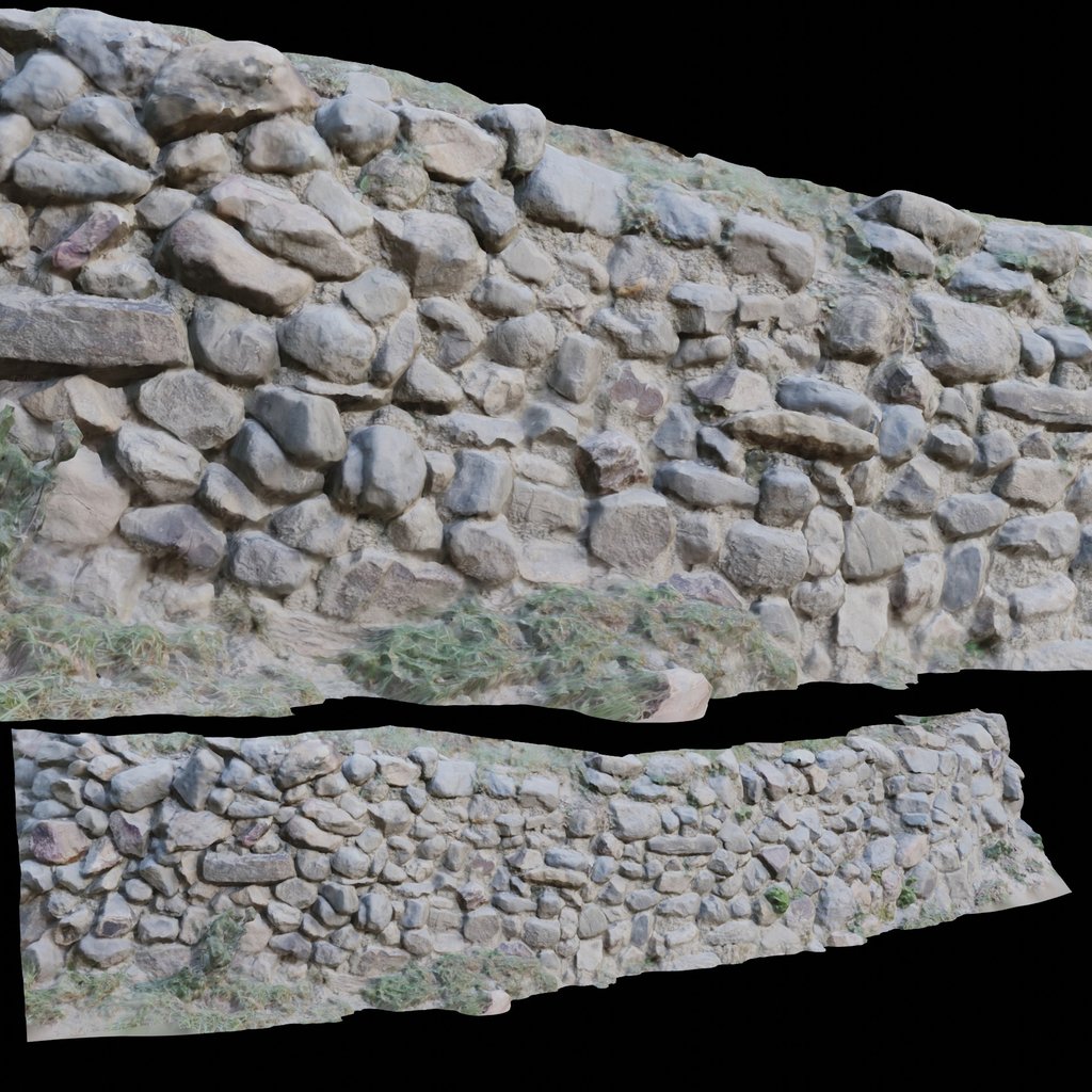 Rocky wall scan | FREE Environment Elements models | BlenderKit