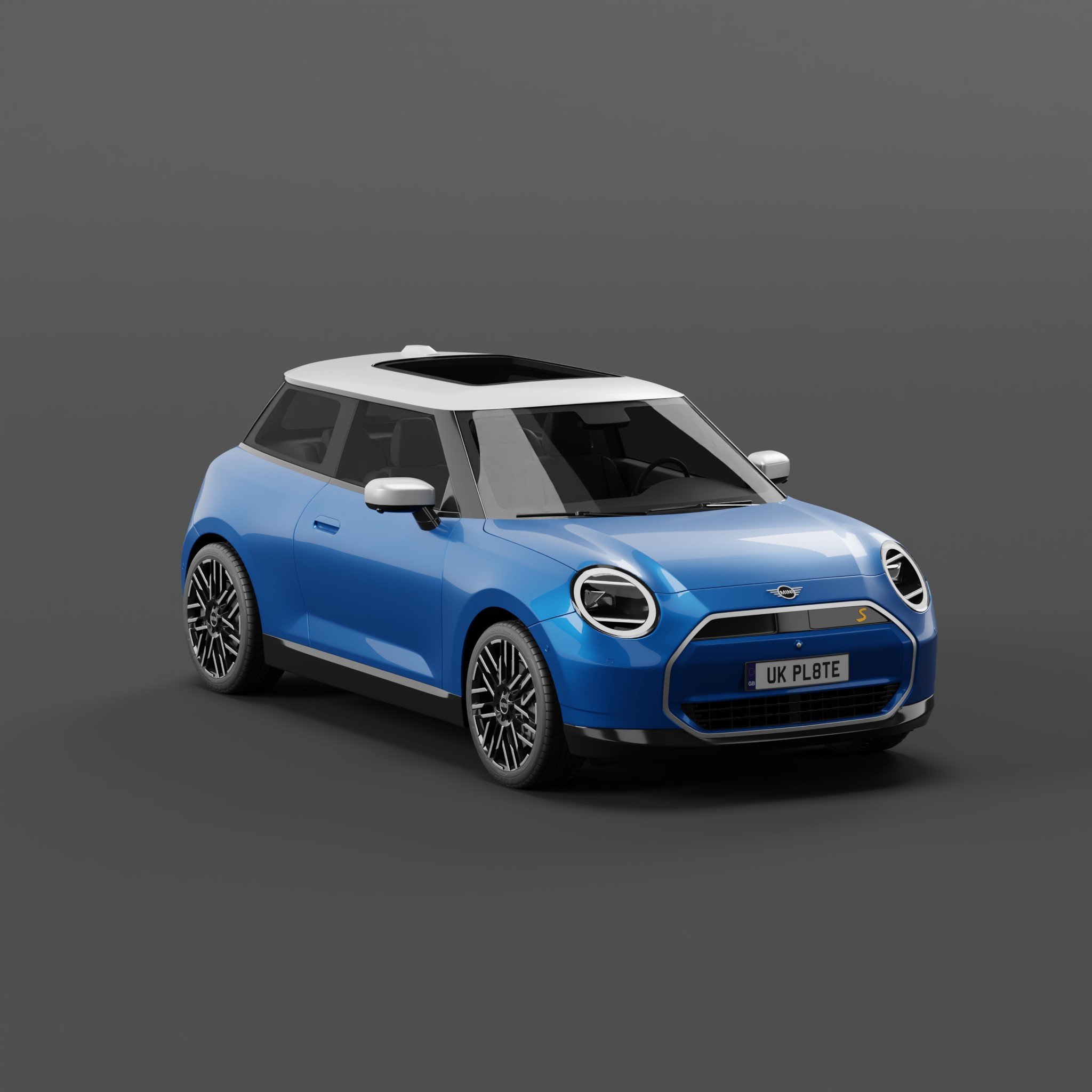 Mini Cooper SE 2024 | Modern Cars models | BlenderKit