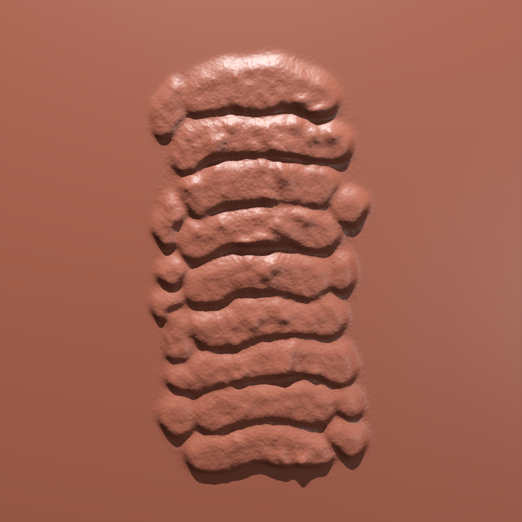 Linear Dragon Scale Patch | FREE Scales brushes | BlenderKit