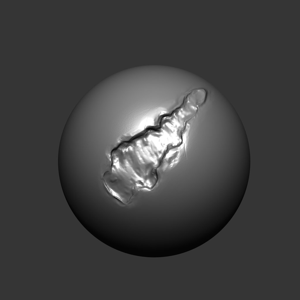 NS Metal Damage cut wide | metal brushes | BlenderKit