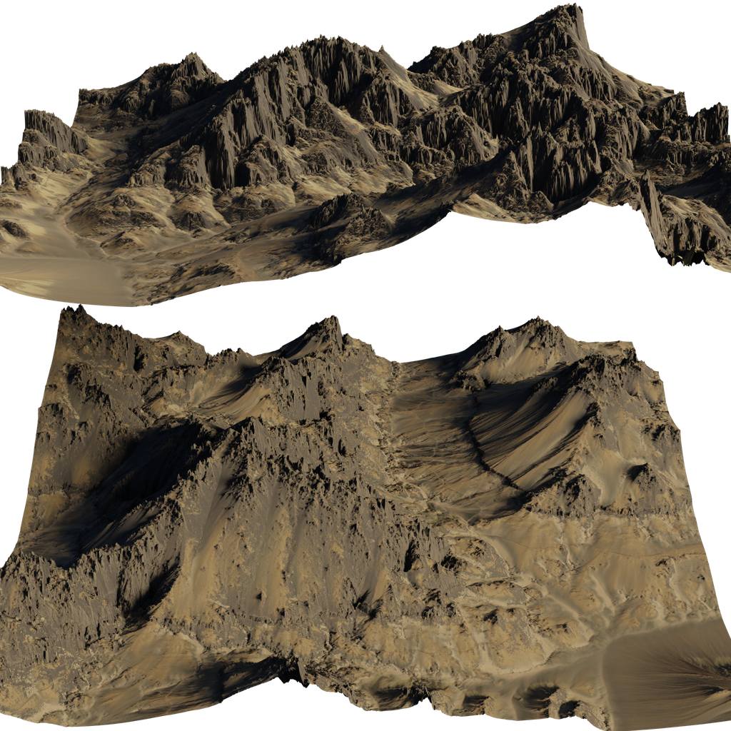 Slippage Hills | FREE Terrains models | BlenderKit