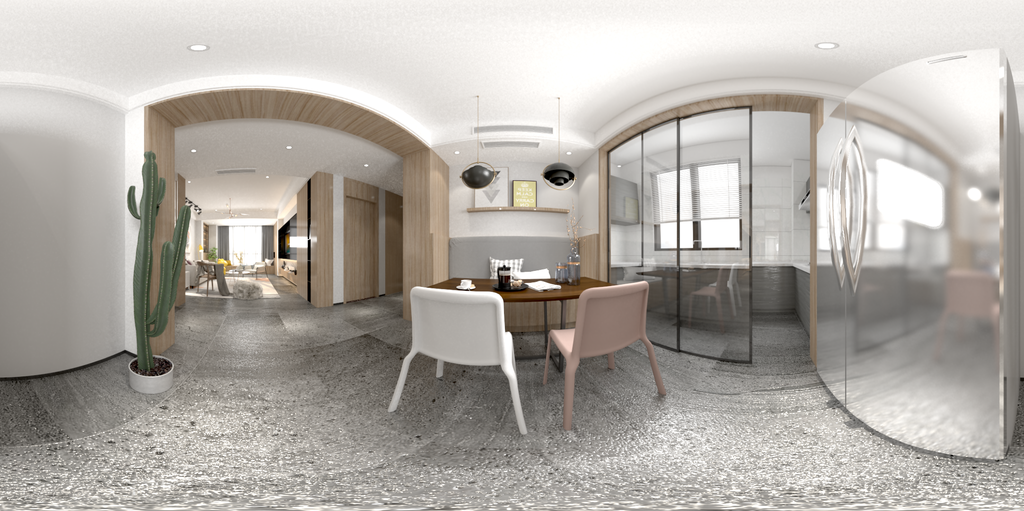 Dining room | FREE Interiors HDRis | BlenderKit