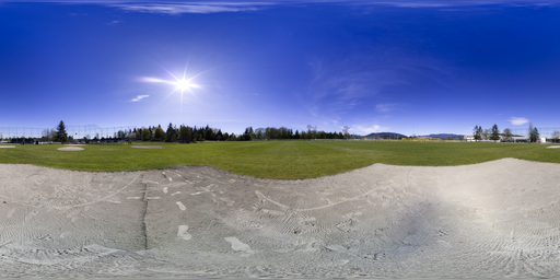 Baseball Field Sunny Day | Sports HDRis | BlenderKit