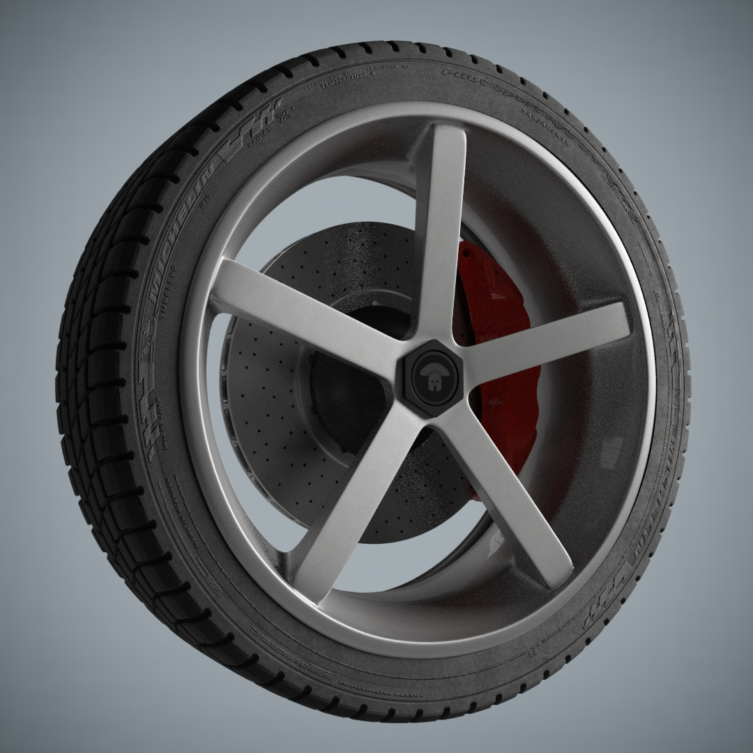 Kathrina Wheel 5 Spokes PL | FREE Vehicle Parts models | BlenderKit