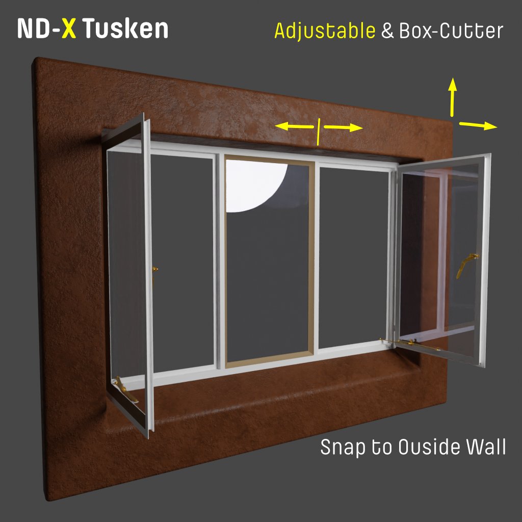 Window Tusken ND-X | FREE 3D Window models | BlenderKit