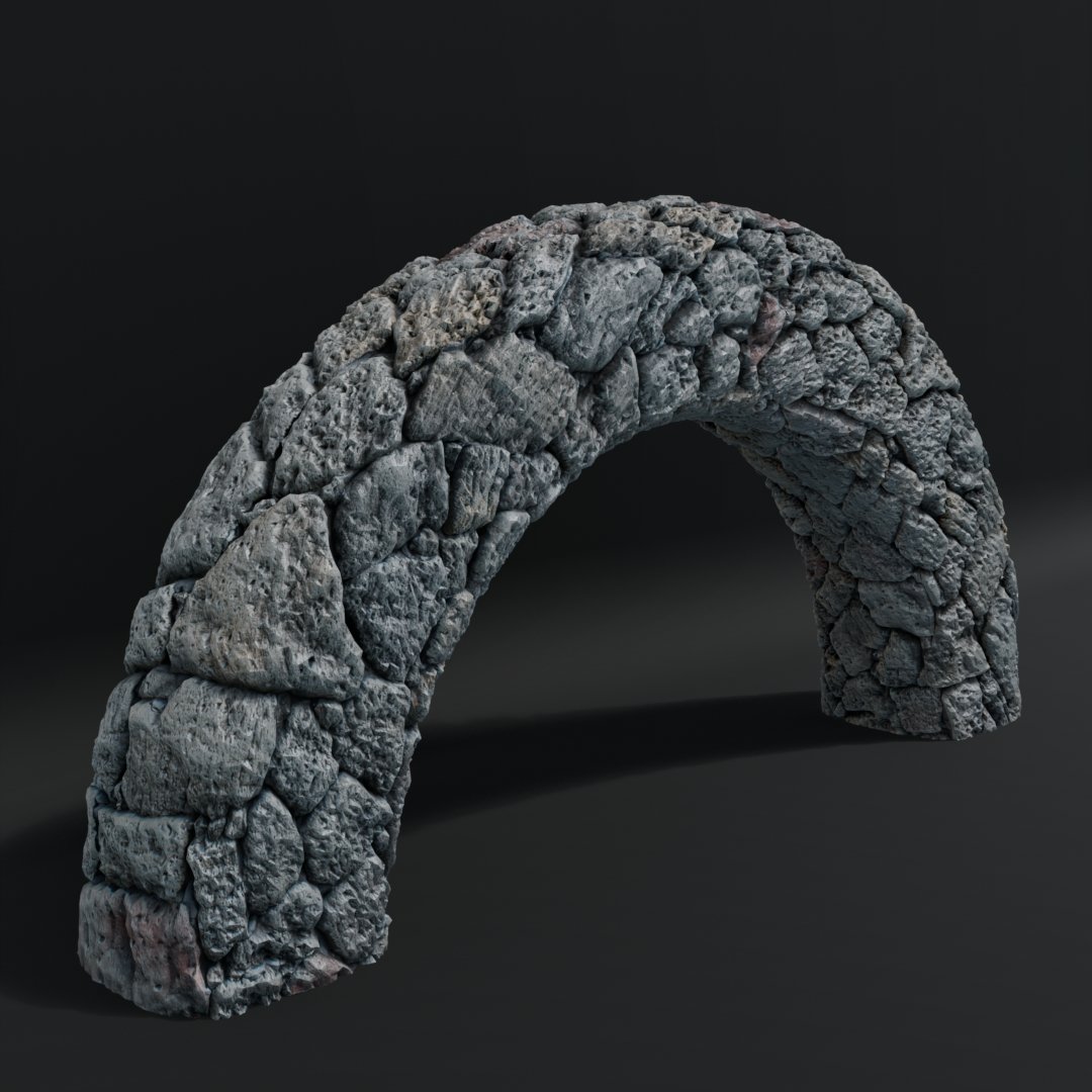 Stone Arch Pompei | Buildings models | BlenderKit
