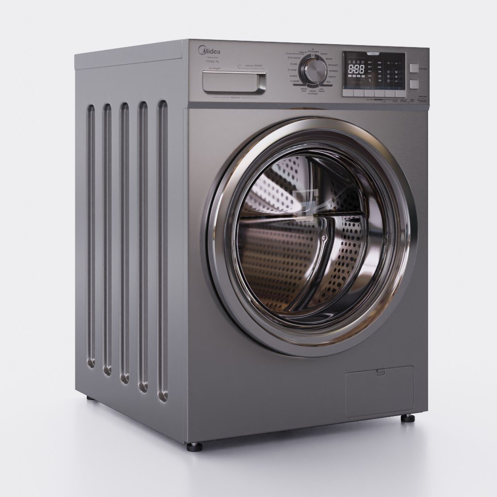 Midea washing machine | FREE Kitchen Appliances models | BlenderKit