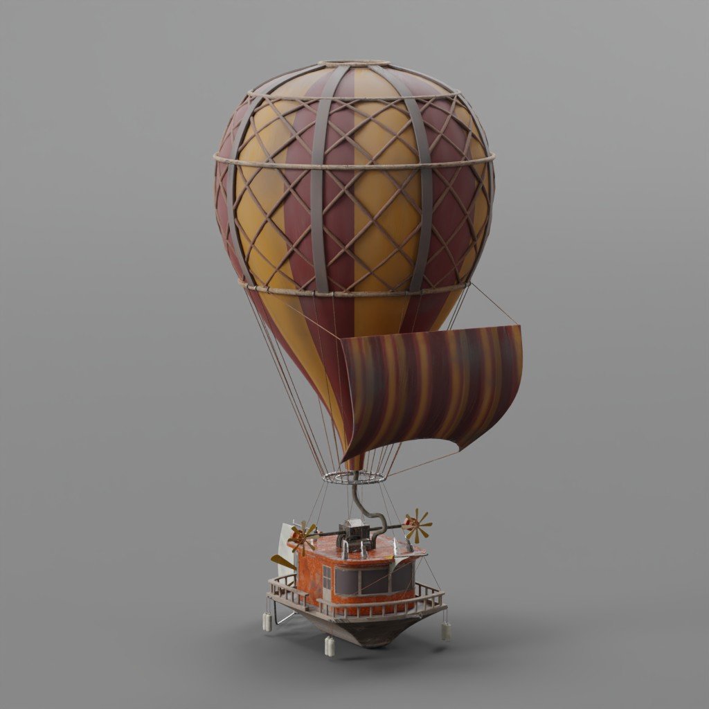 Fantasy hot air ballon | Air Baloons models | BlenderKit