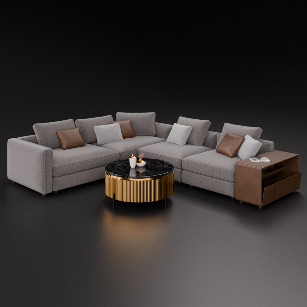 Sofa Harper Corner | Sofas models | BlenderKit