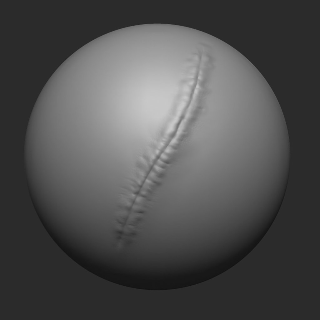 NS Flesh scar cut | scars & wounds brushes | BlenderKit