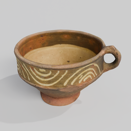 BlenderKit | Download the FREE Handmade Pottery Teacup model