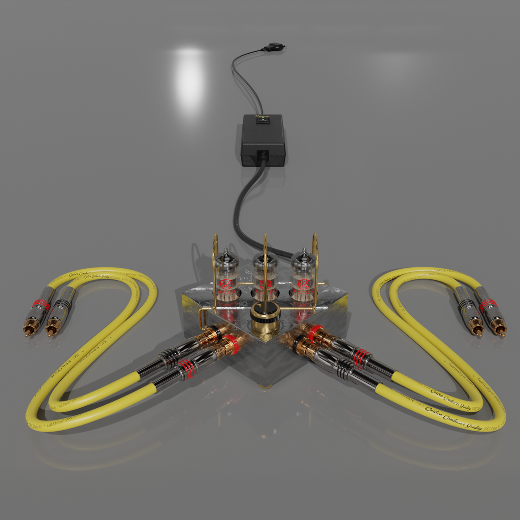 Turntable tube preamplifier | FREE Audio Devices models | BlenderKit