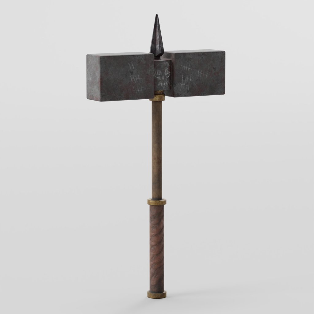 Hammer Weapon | FREE Historical Weapons models | BlenderKit