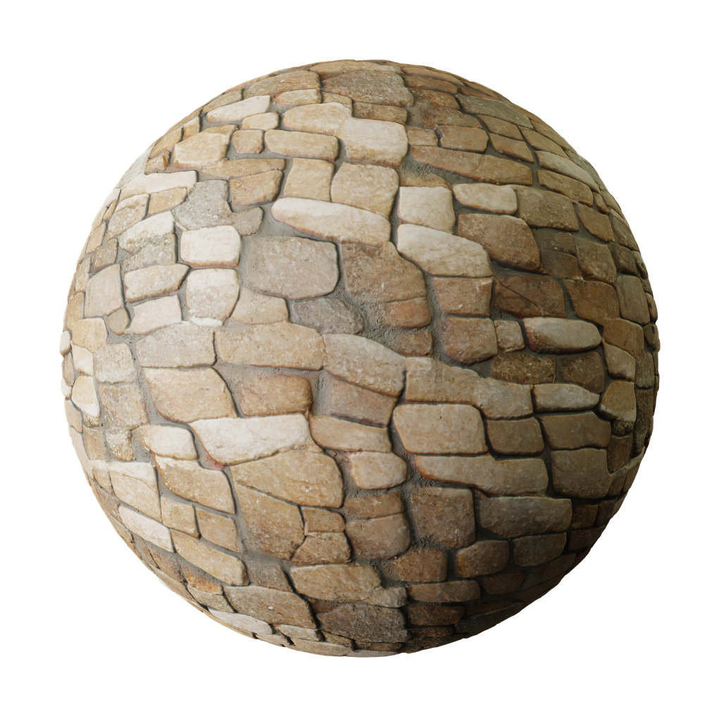 BlenderKit | Download the FREE Cobbled Sandstone material