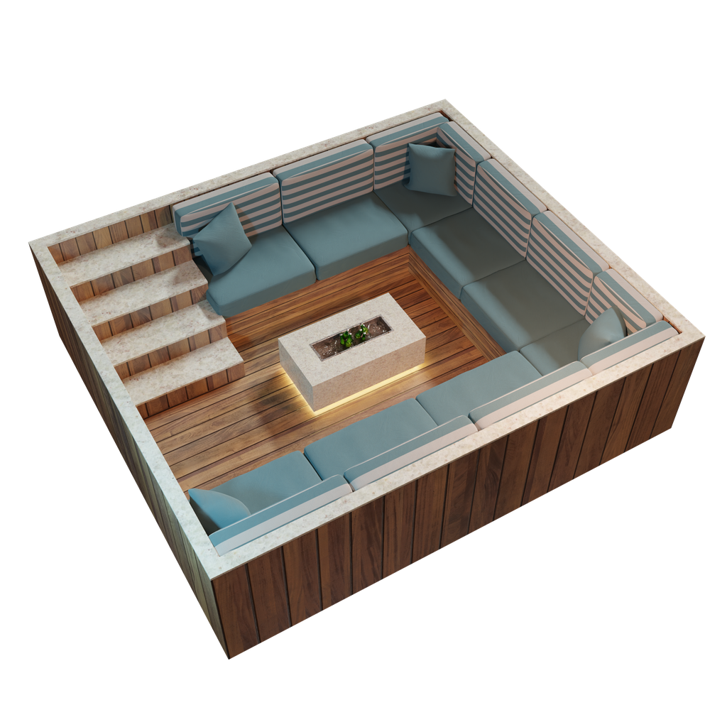 Nautical lounge | Swimming Pools models | BlenderKit