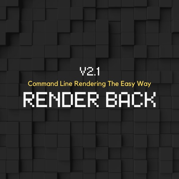 Render Back | command line rendering made easy | BlenderKit