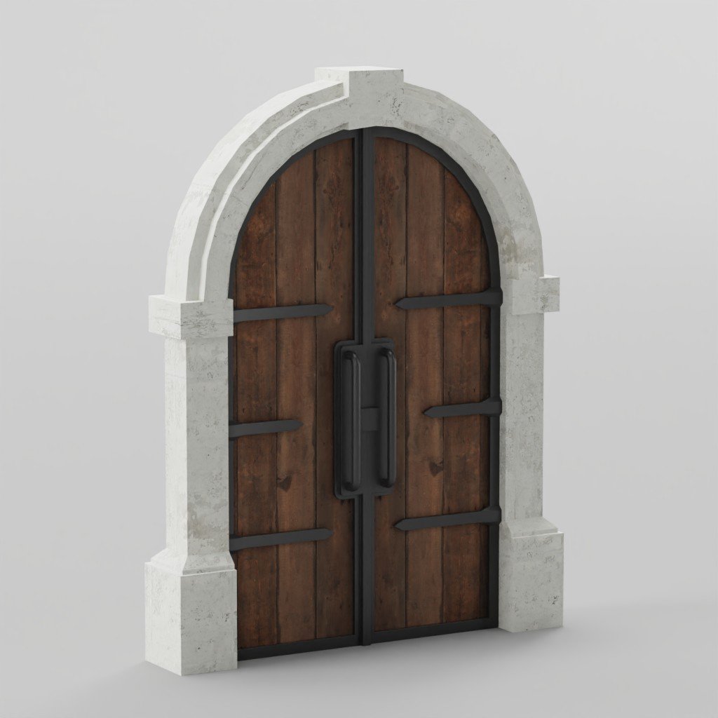 Arc Gate 194x34x254 | Doors models | BlenderKit